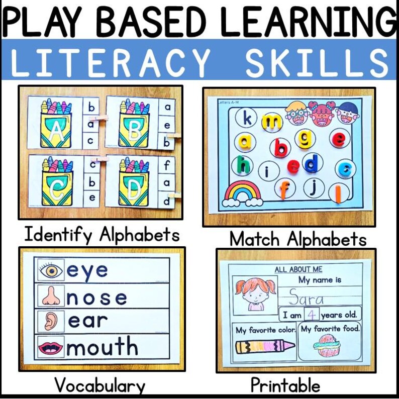 All About Me Preschool Activity, Homeschool Preschool Curriculum, Back ...