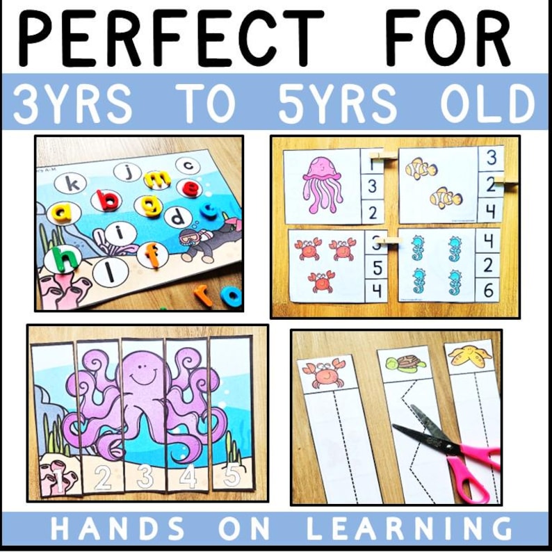 Ocean Themed Preschool Activities | Pre-k Homeschool Preschool ...