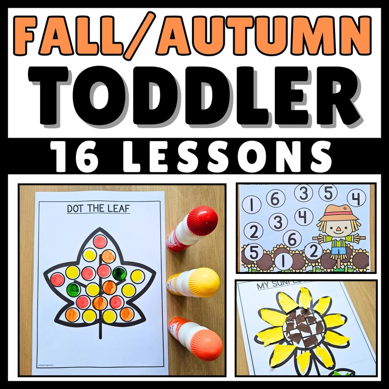 Fall Toddler Activities: Autumn Theme Homeschool Preschool Curriculum ...