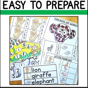 Zoo Themed Preschool Activities | Pre-k Homeschool Preschool Curriculum ...