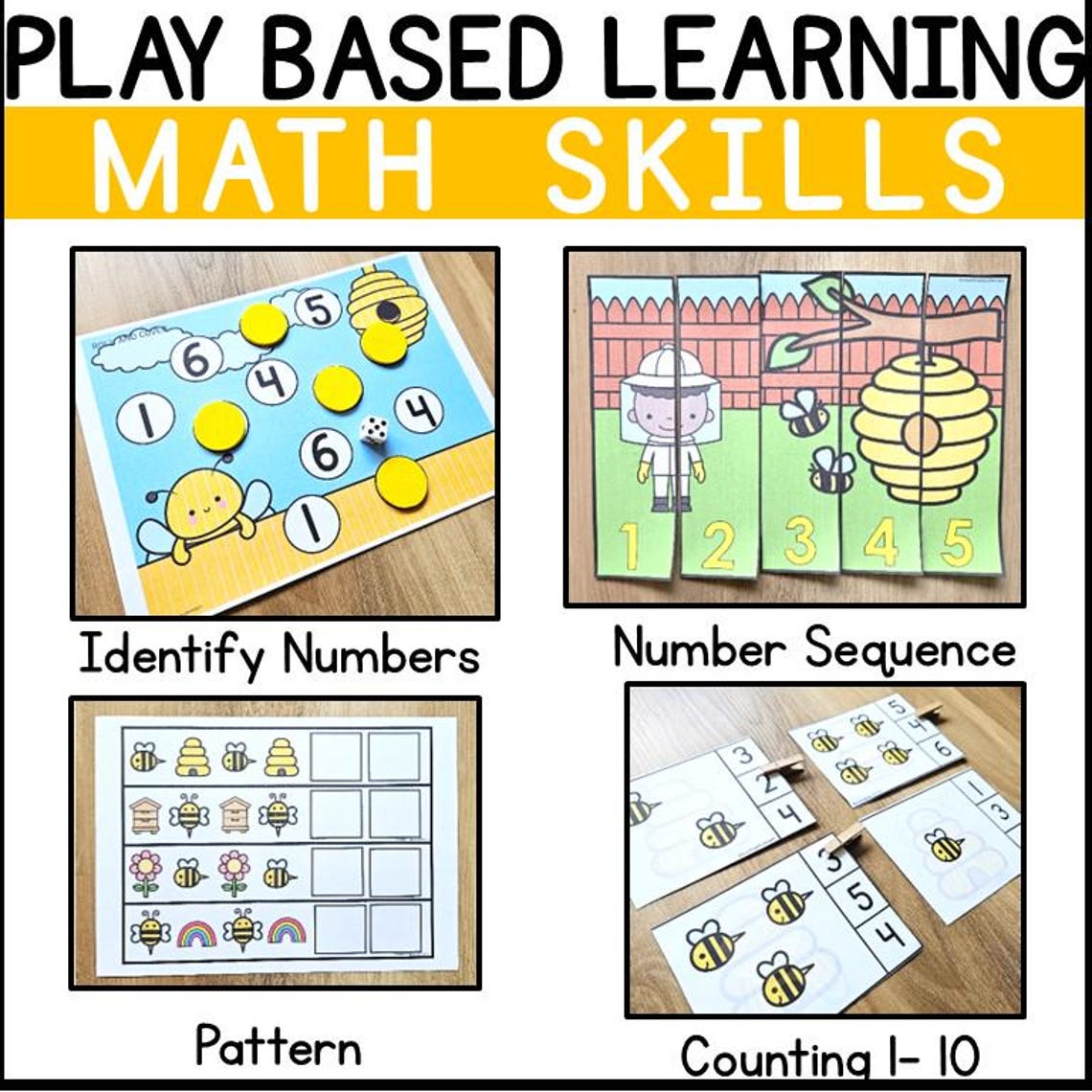 Bee Themed Preschool Activities | Pre-k Homeschool Preschool Curriculum ...