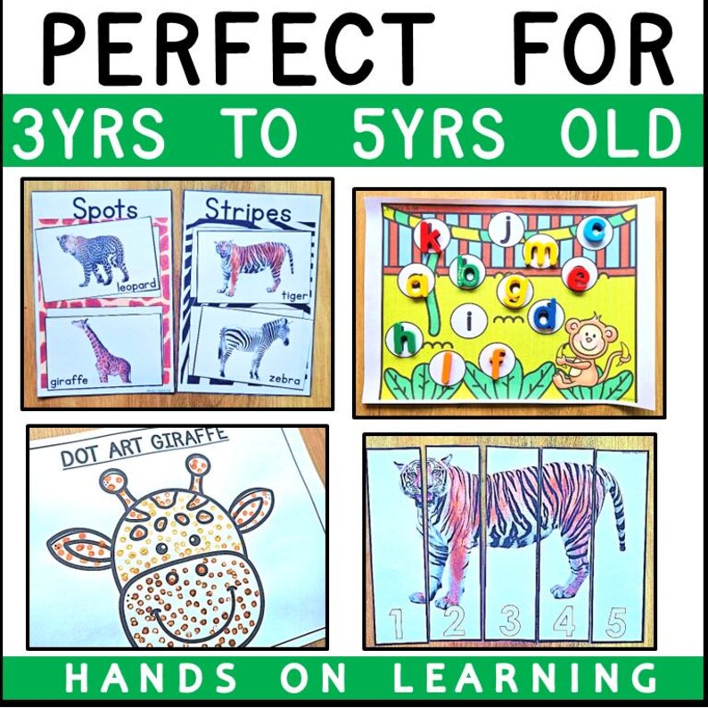 Zoo Themed Preschool Activities | Pre-k Homeschool Preschool Curriculum ...