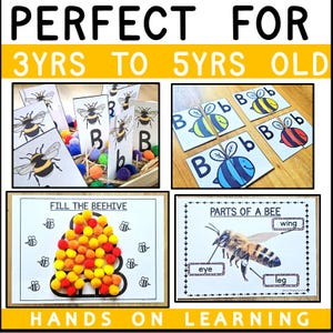 Bee Themed Preschool Activities | Pre-k Homeschool Preschool Curriculum ...