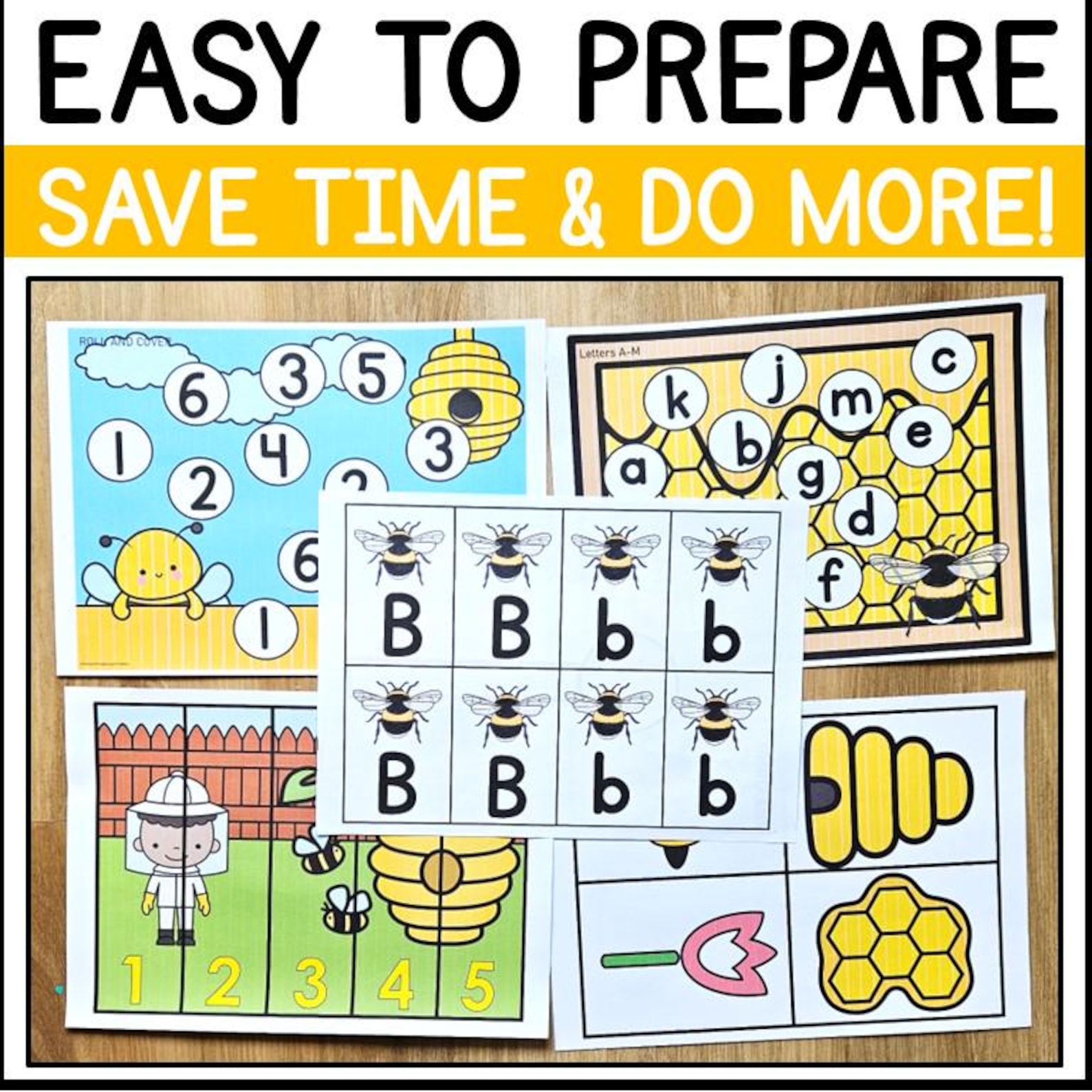 Bee Themed Preschool Activities | Pre-k Homeschool Preschool Curriculum ...