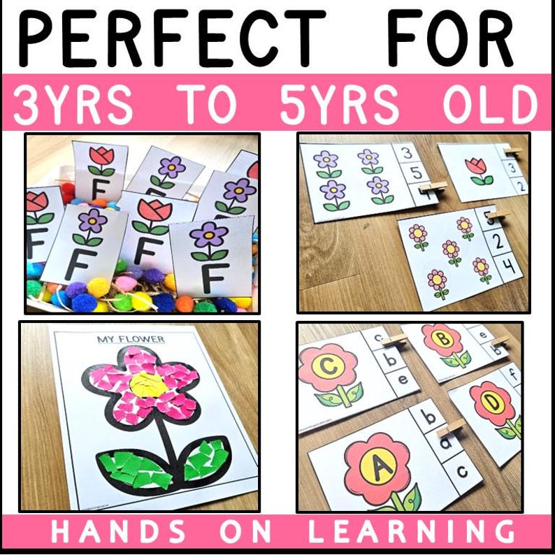 Flower Garden Preschool Activities | Pre-k Homeschool Preschool ...