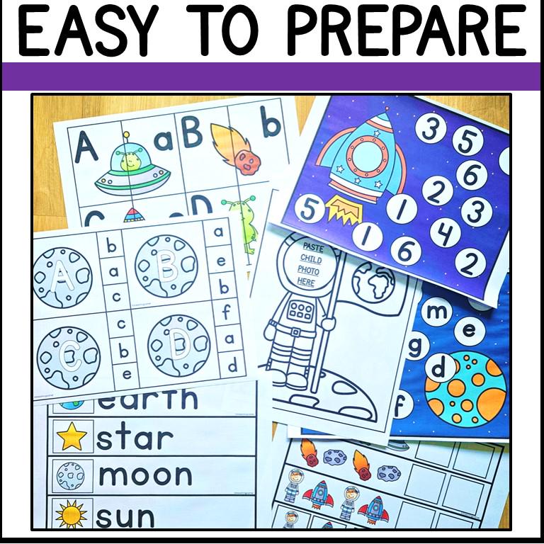 Space Themed Preschool Activities | Pre-k Homeschool Preschool ...