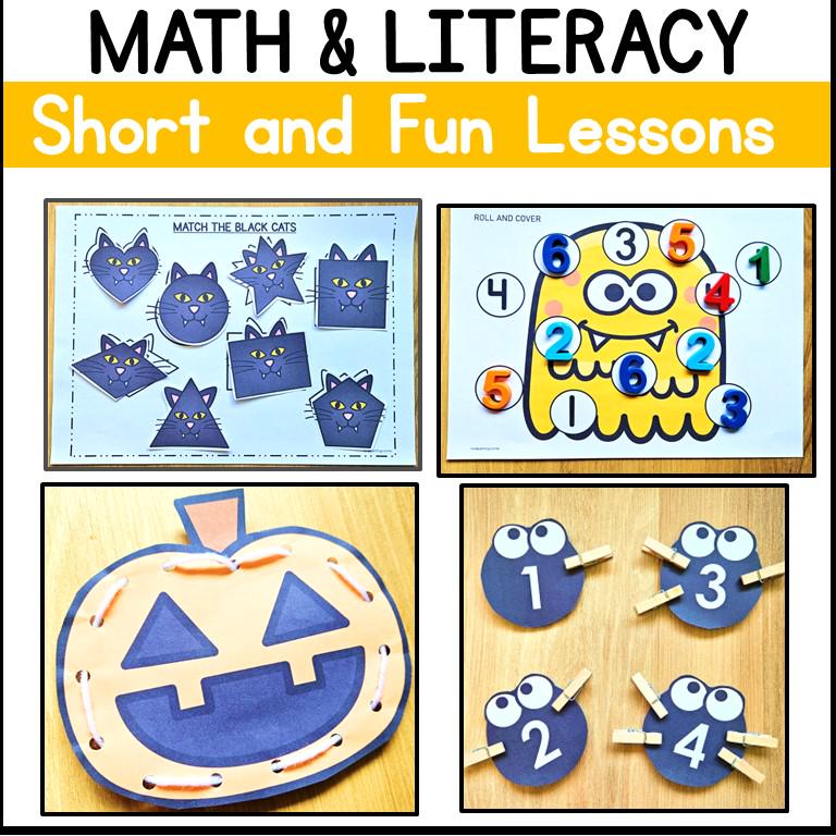 Halloween Theme Toddler Activity Pack | Printable October Worksheets ...