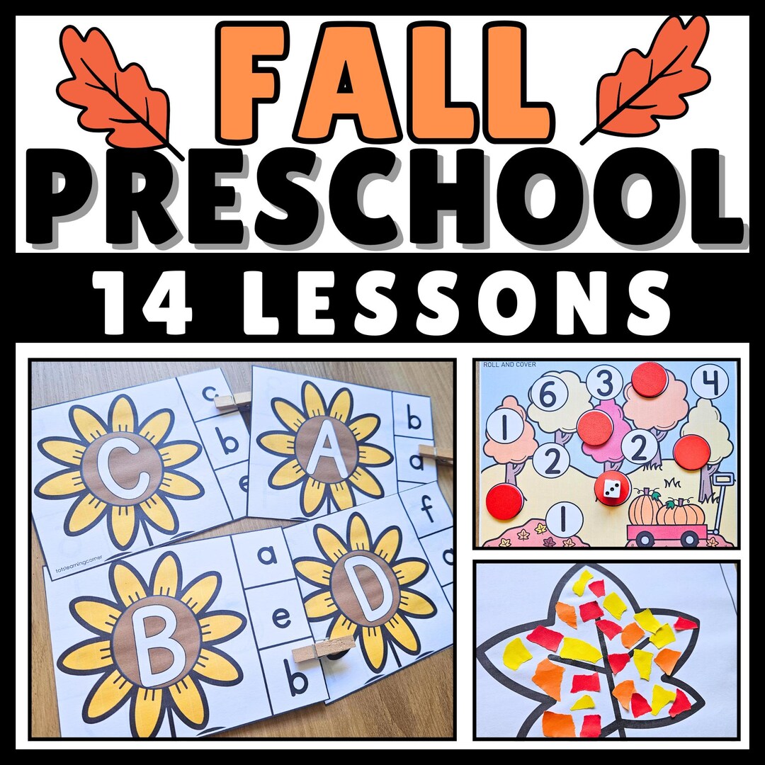Fall Themed Preschool Activities | Pre-k Homeschool Preschool ...
