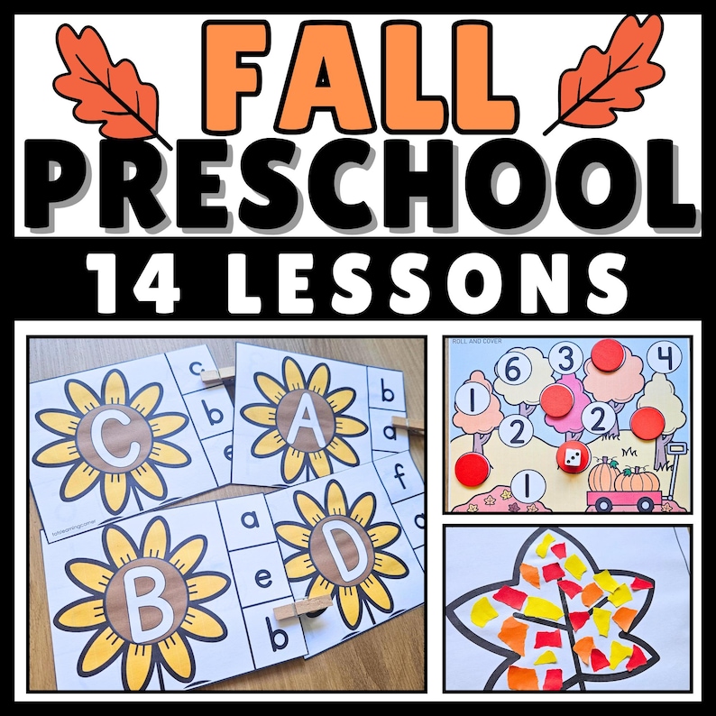 Fall Themed Preschool Activities | Pre-k Homeschool Preschool ...