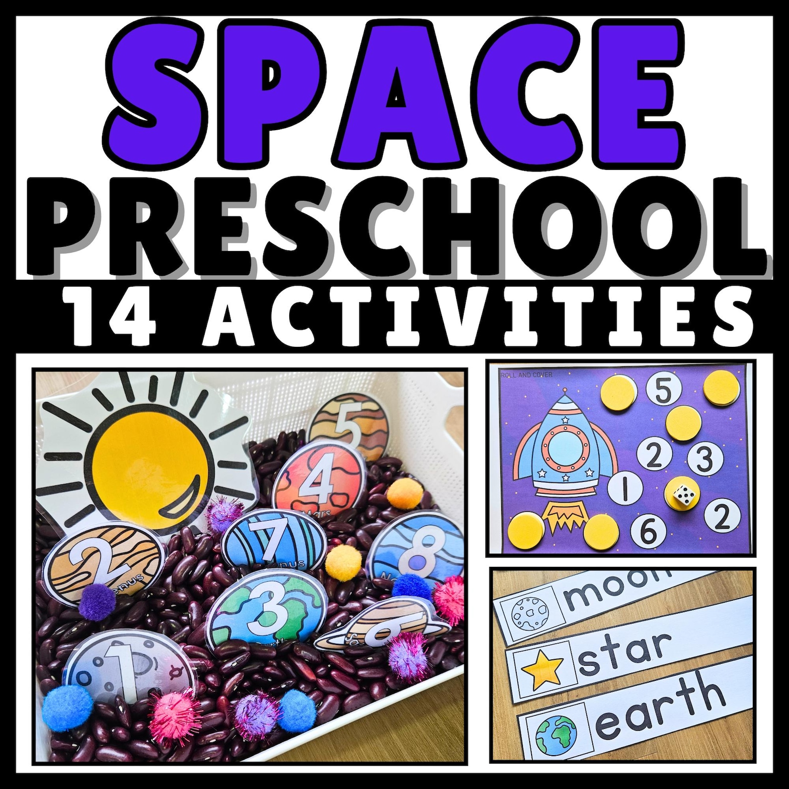 Space Themed Preschool Activities | Pre-k Homeschool Preschool ...