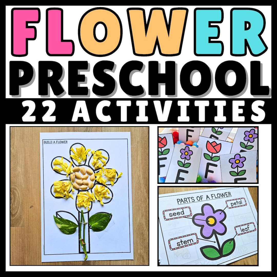 Spring Flower Preschool Activities | Printable Crafts | Fine Motor for ...