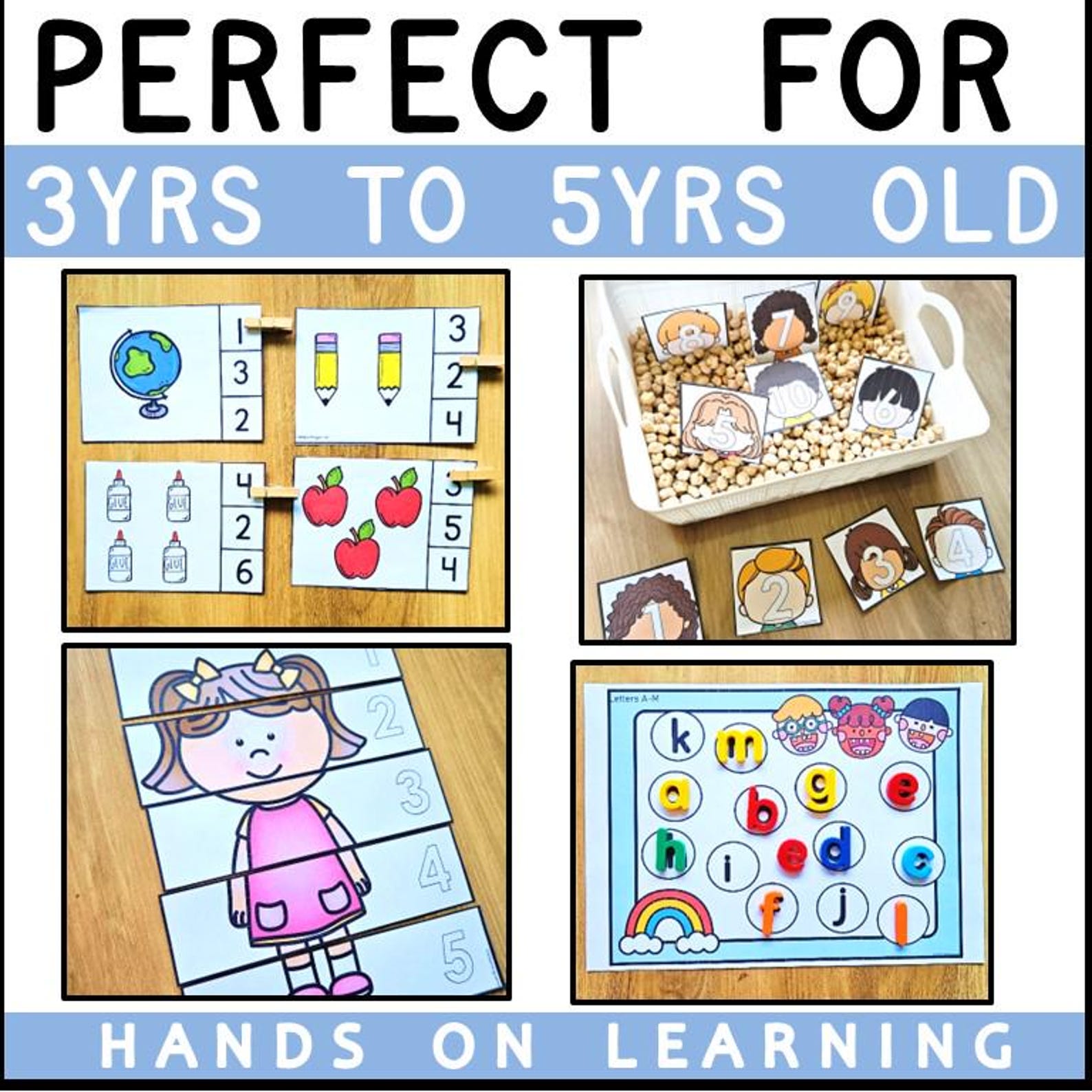 All About Me Preschool Activity, Homeschool Preschool Curriculum, Back ...