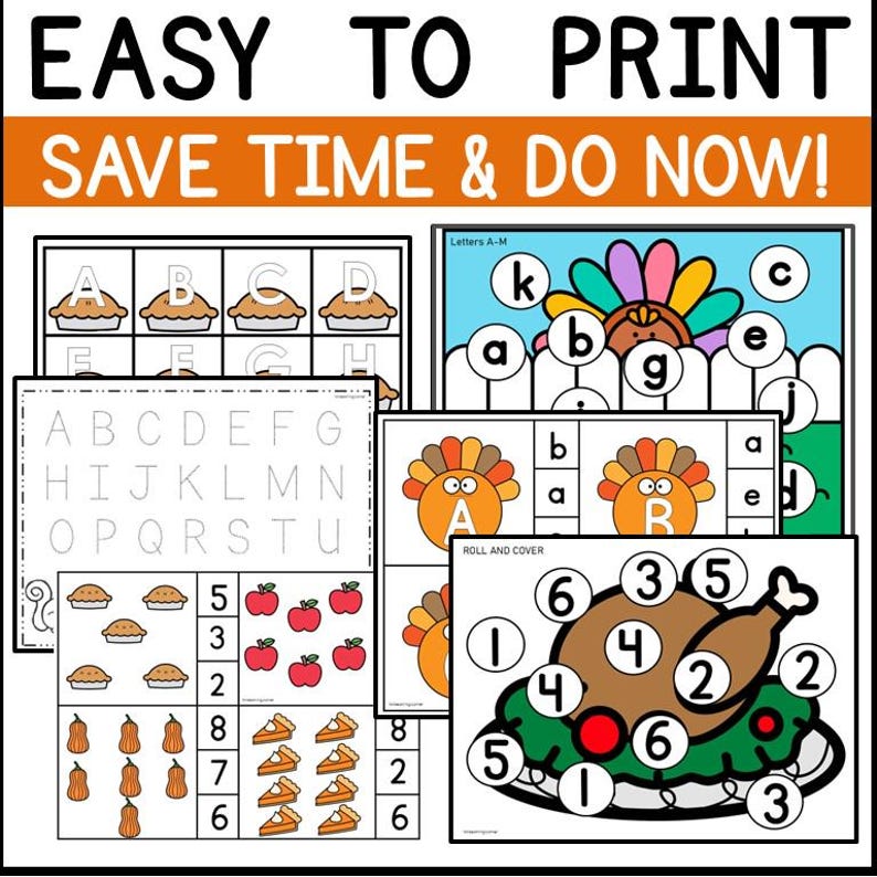 Thanksgiving Preschool Activities: Turkey Crafts Homeschool Preschool ...