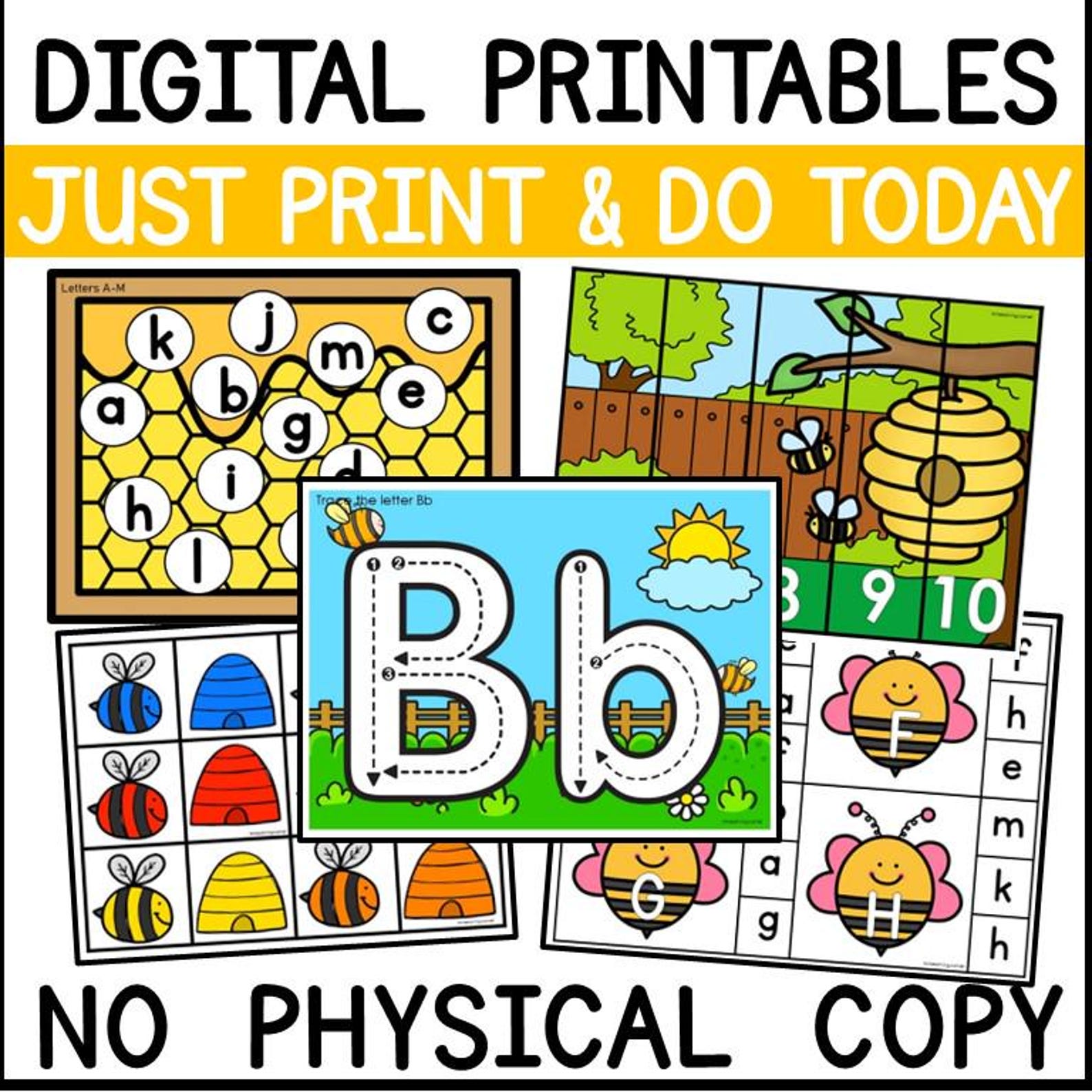 Bee Themed Preschool Activities | Pre-k Homeschool Preschool Curriculum ...