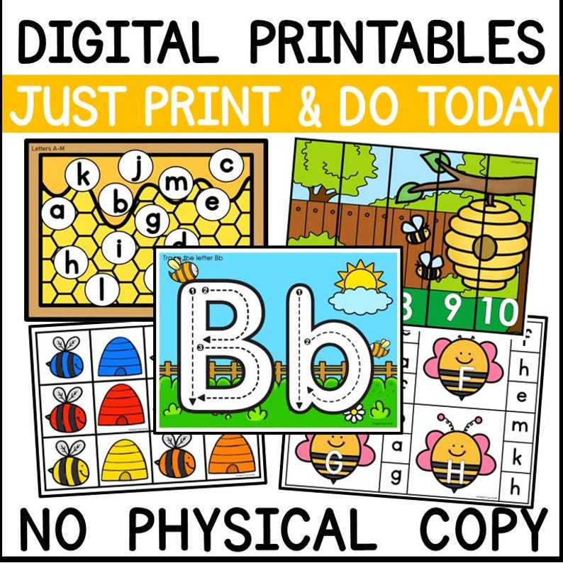 Bee Themed Preschool Activities | Pre-k Homeschool Preschool Curriculum ...