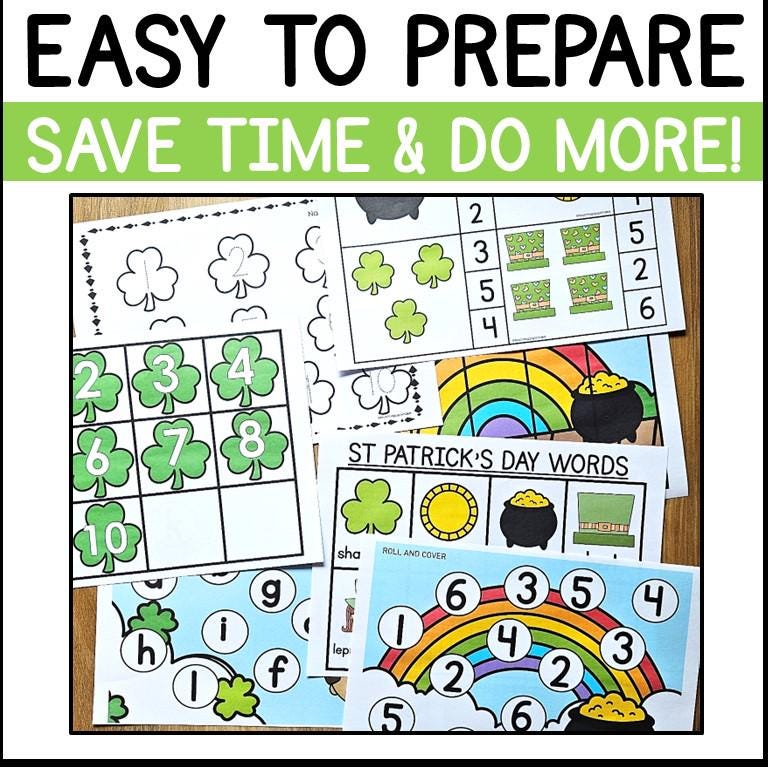 St Patrick's Day Preschool Activities | St Patrick Preschool Lesson ...