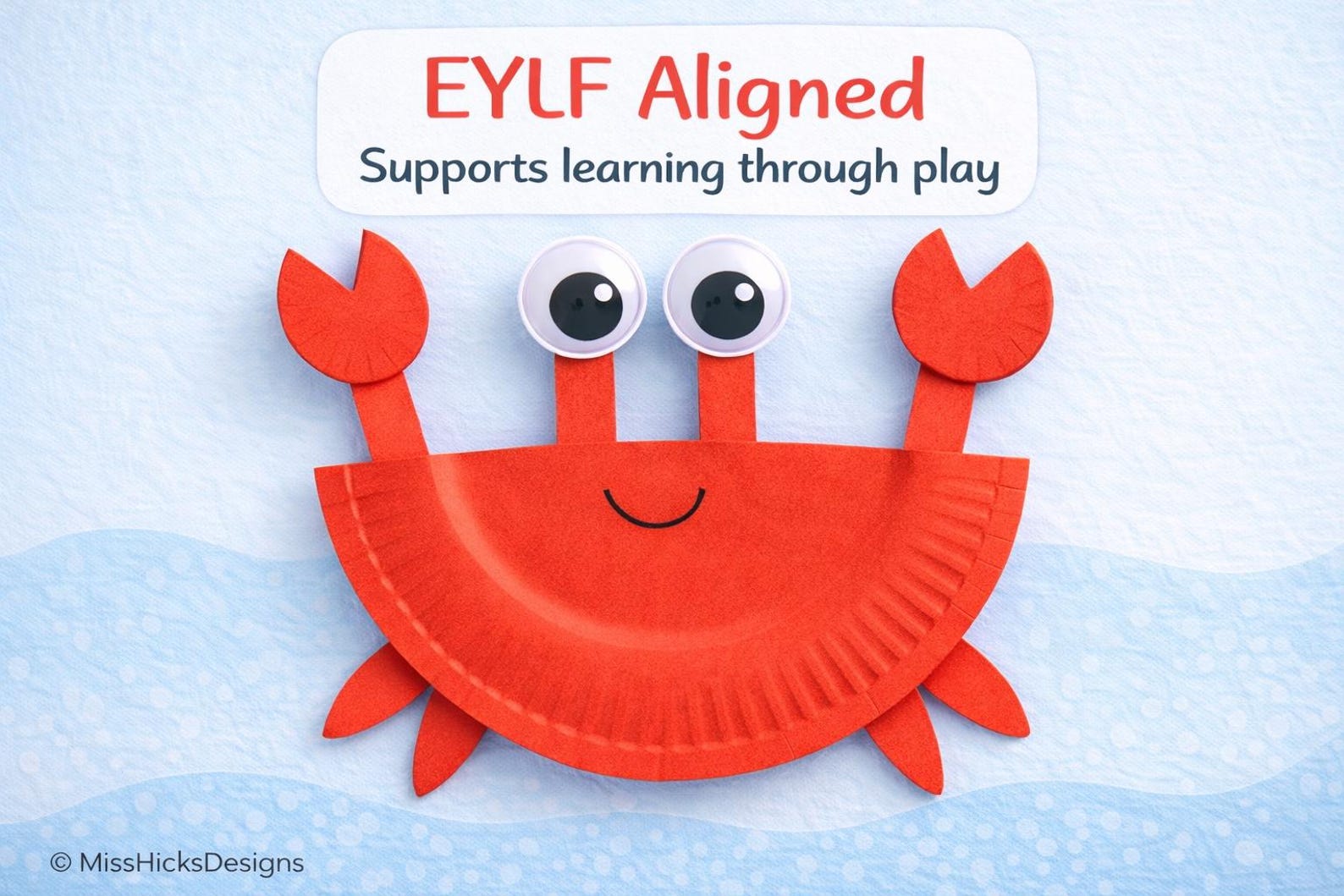 Crab Craft Template | Ocean-themed Craft for Preschool, Kindergarten ...
