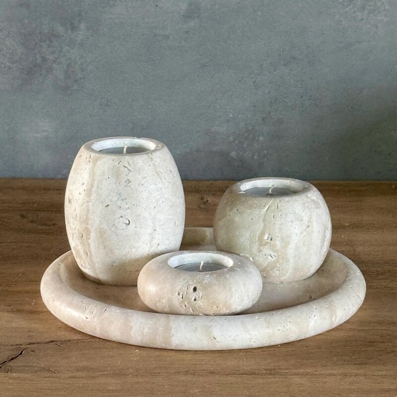 Stone Candle Holder - Etsy