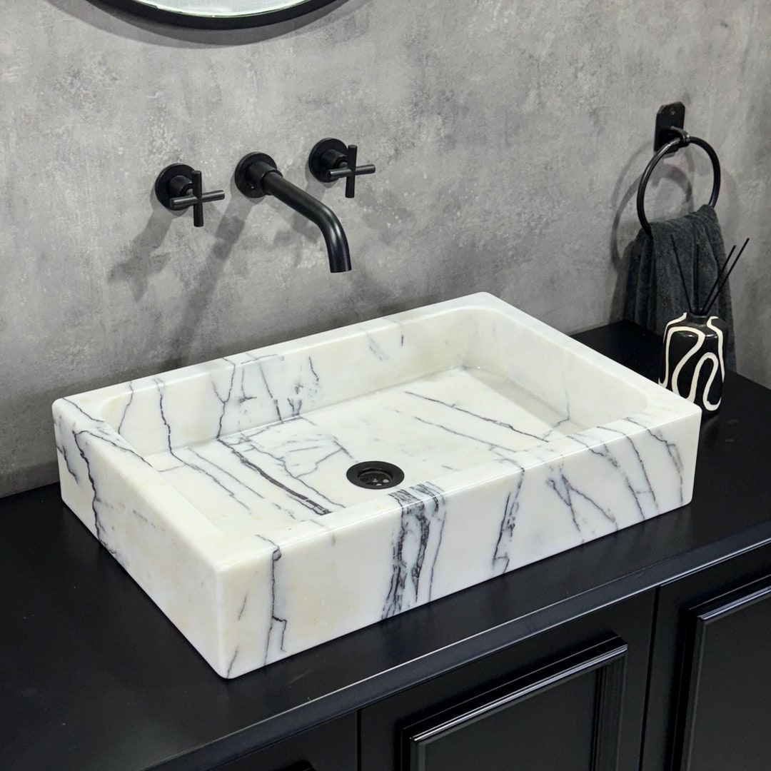 Lilac Marble Sink for Modern Bathroom Renovation, Marble Bathroom Sinks ...