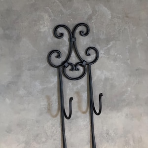 Wall Mounted Towel Rack Bathroom, Wrought Iron Hand Towel Holder ...