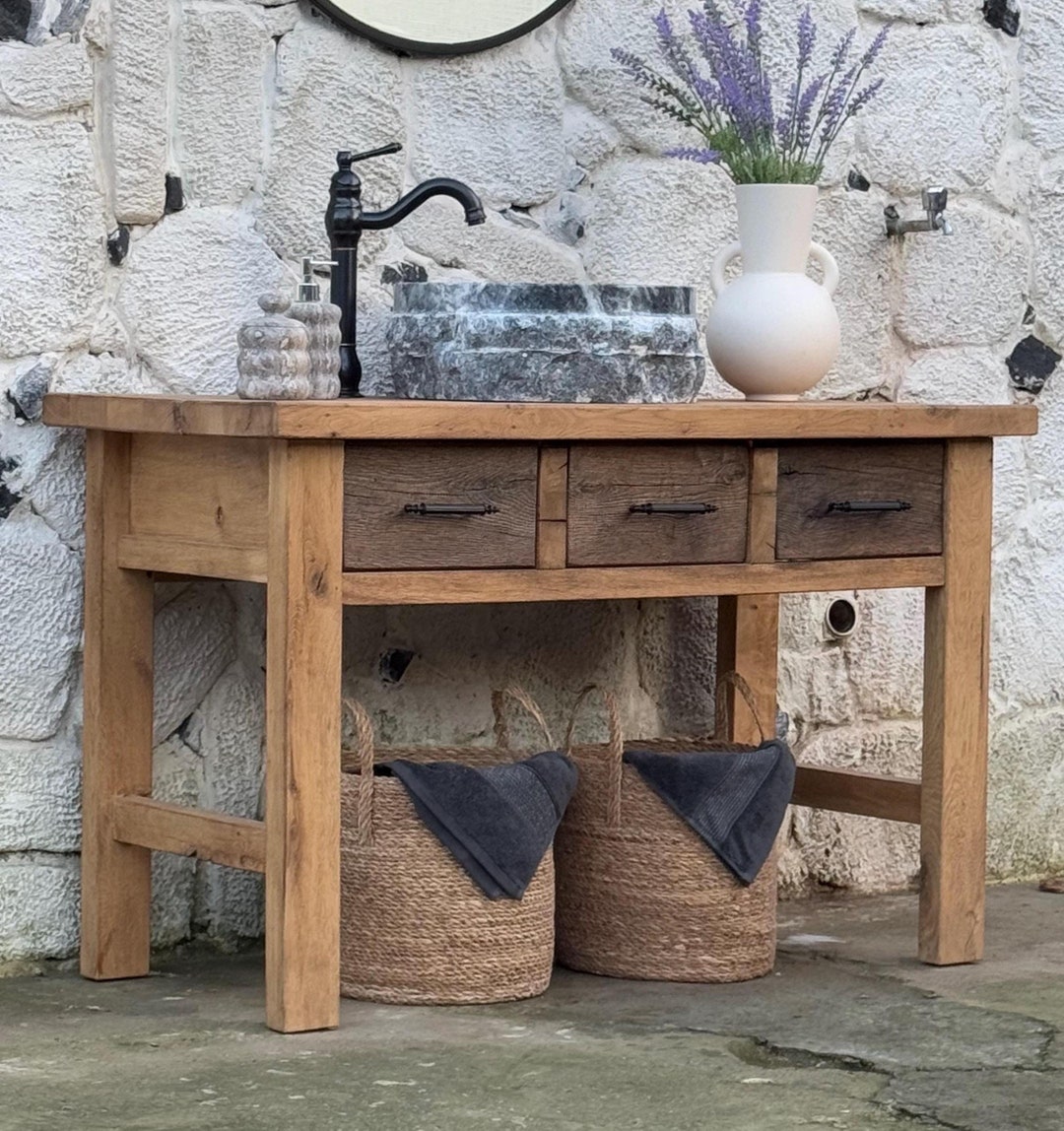 Unique Bathroom Vanity Double Sink or Single Sink, Bathroom Vanity With ...