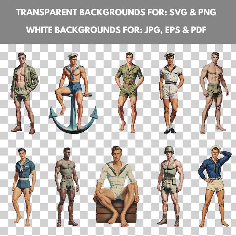 Vintage Male Pinup Illustrations | Pin up Boy Files | 1950s Retro Studs ...