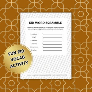 Eid Activity Mega Bundle DIGITAL DOWNLOAD: 30 Eid and Ramadan ...