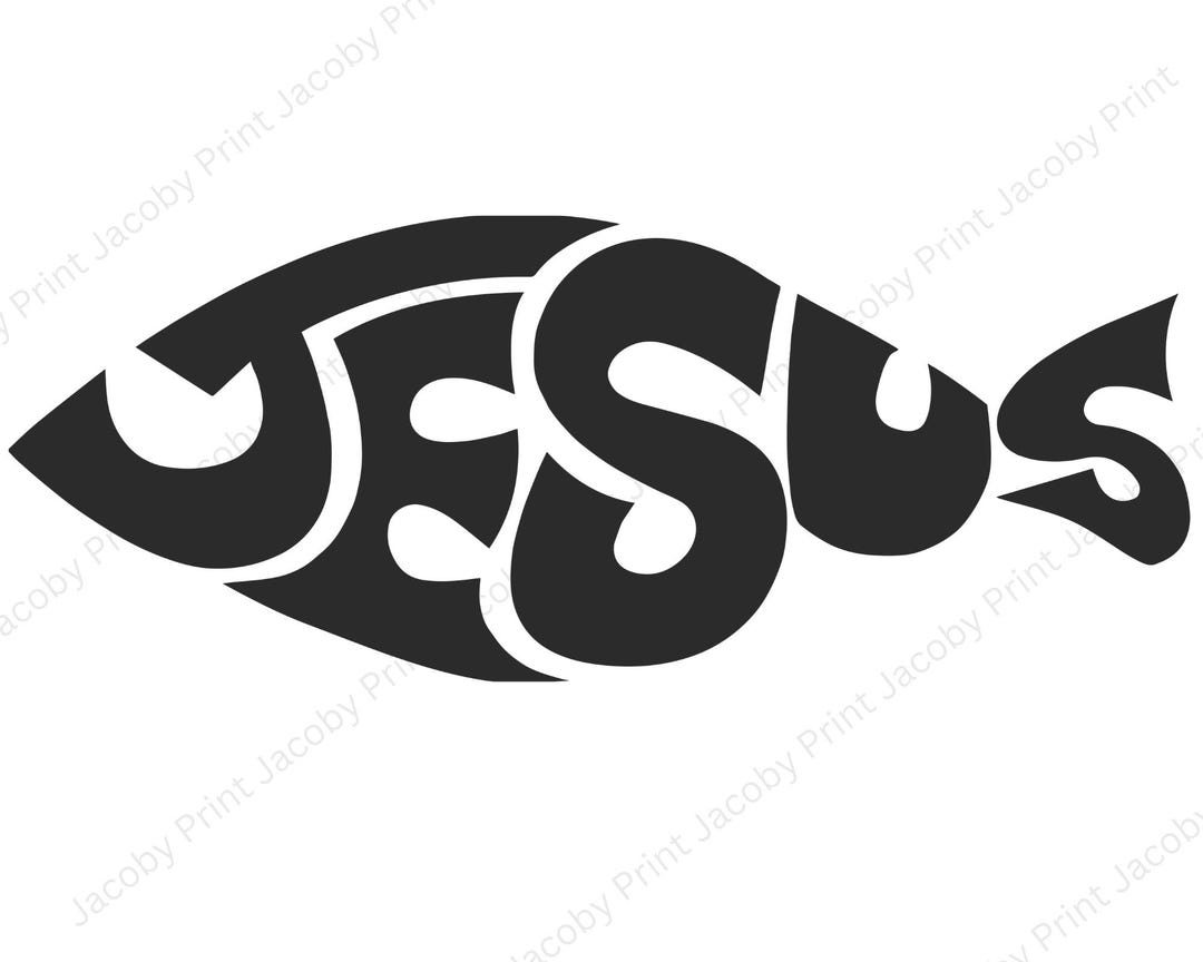 Digital Download - Jesus Fish 10x8 Modern Art - Etsy