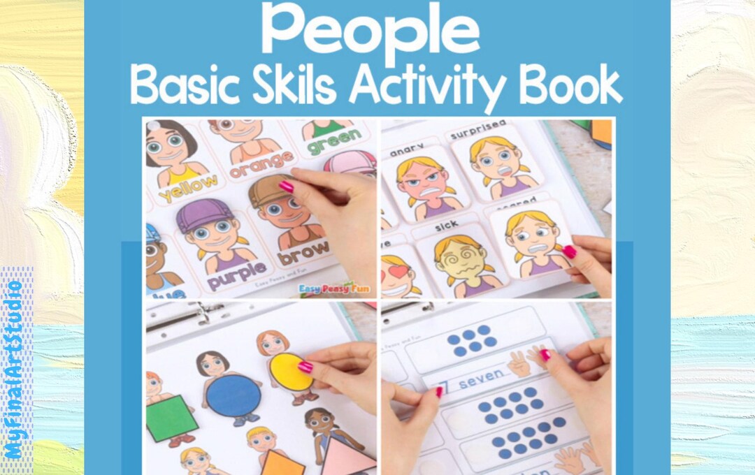People Busy Book: Emotions, Shapes, Colors - Preschool Learning (PDF ...