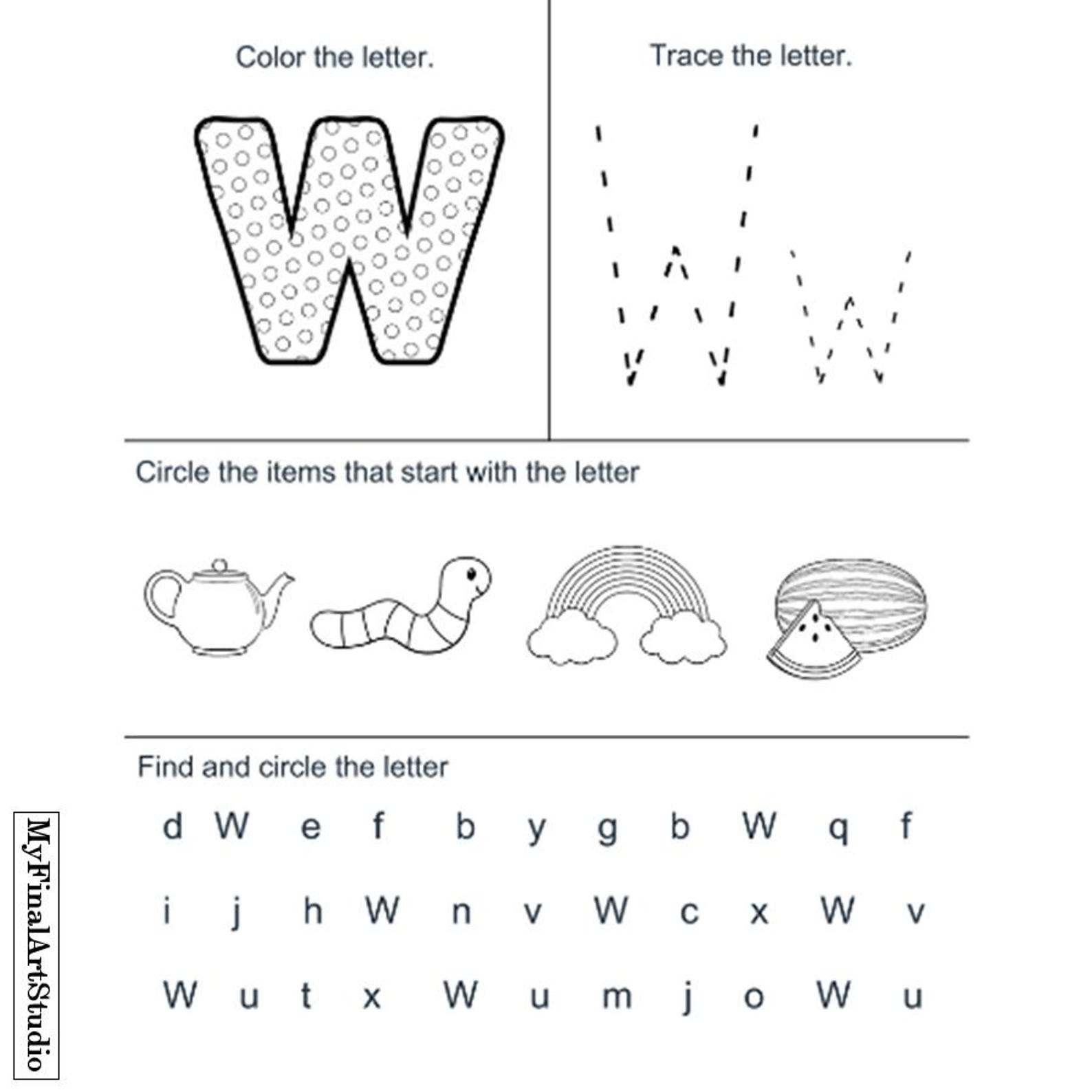 Printable Alphabet Preschool Workbook, Trace, Find, Color, Recognize A ...