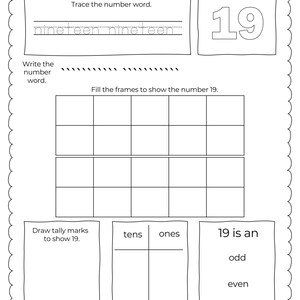 Number Matching Activity 1 to 100 Montessori Counting Practice ...