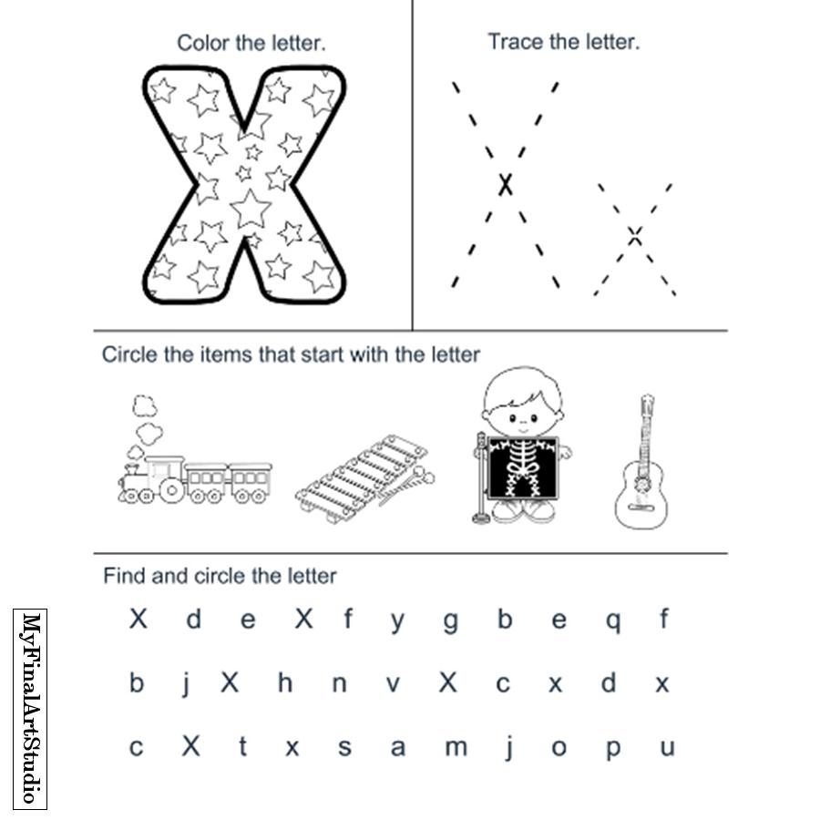 Printable Alphabet Preschool Workbook, Trace, Find, Color, Recognize A ...