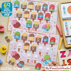 Alphabet Busy Book Toddler Busy Binder, ABC Learning Binder, Preschool ...