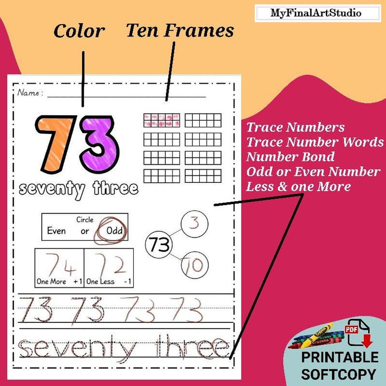 Number Matching Activity 1 to 100 Montessori Counting Practice ...