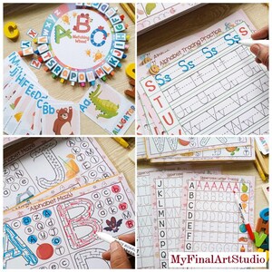 Alphabet Busy Book Toddler Busy Binder, ABC Learning Binder, Preschool ...