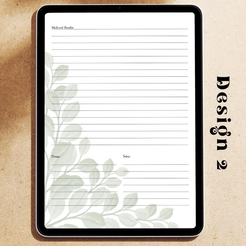 Herbal Monograph Templates #3 | 3 Templates-2pages Each, Materia Medica ...