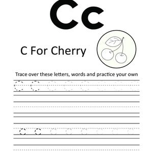 ABC Handwriting & Number Tracing Workbook 8,5 X 11 Inch - Etsy