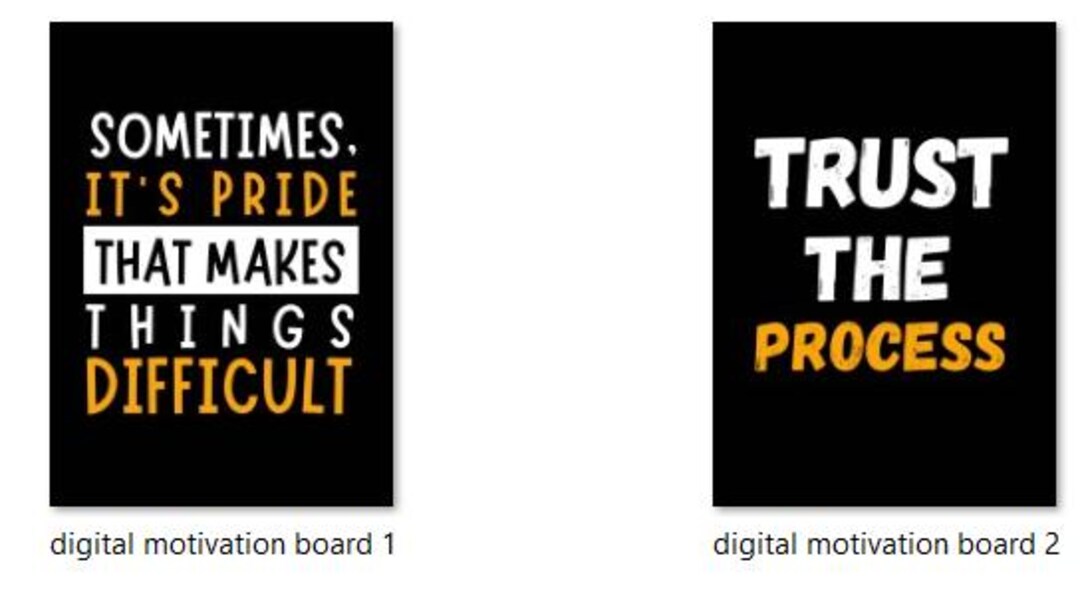 DIGITAL MOTIVATION BOARD - Etsy