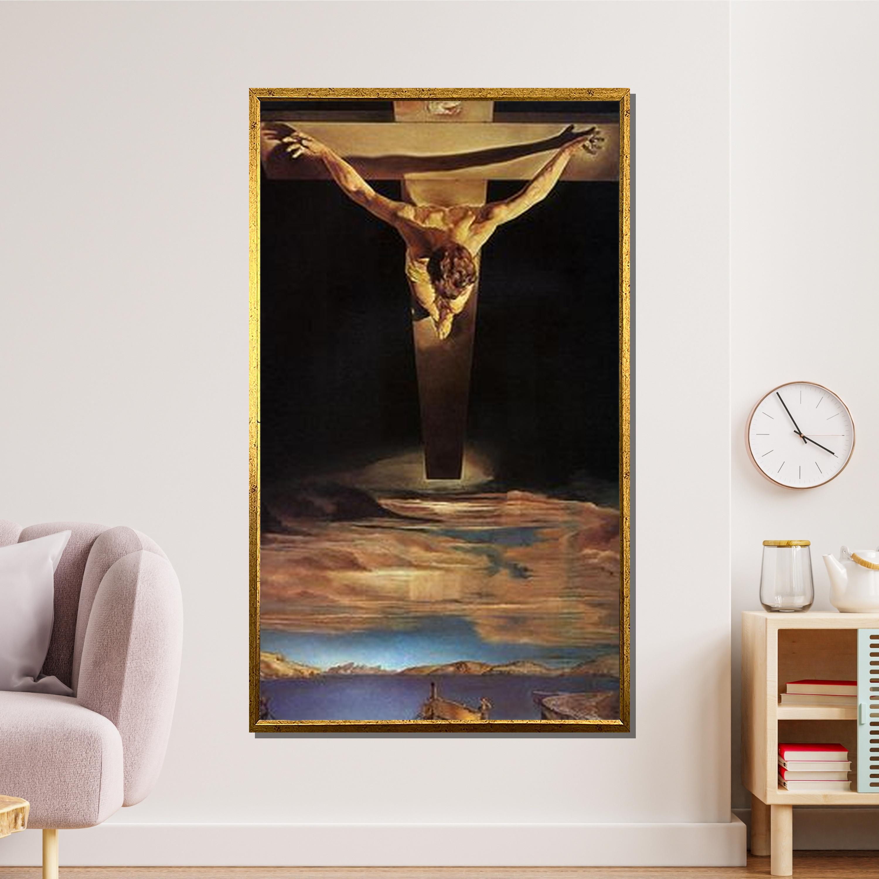Salvador Dalí Crucifixion Canvas: Surrealist Christ Art Print - Etsy