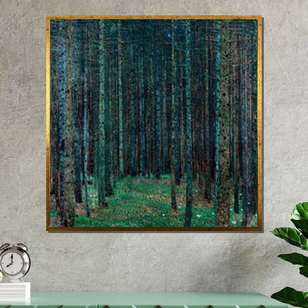 Gustav Klimt Tree-lined Path Canvas, Impressionist Landscape Wall Art ...
