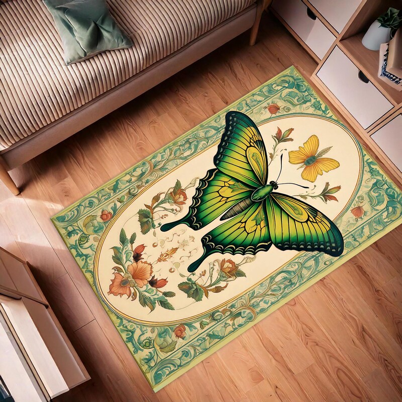 Butterfly Tufted Rug - Etsy