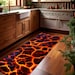 Lava Runner Rug, Red Rug, Hot Lava Rug, Lava Hallway Rug, Runner Rug ...