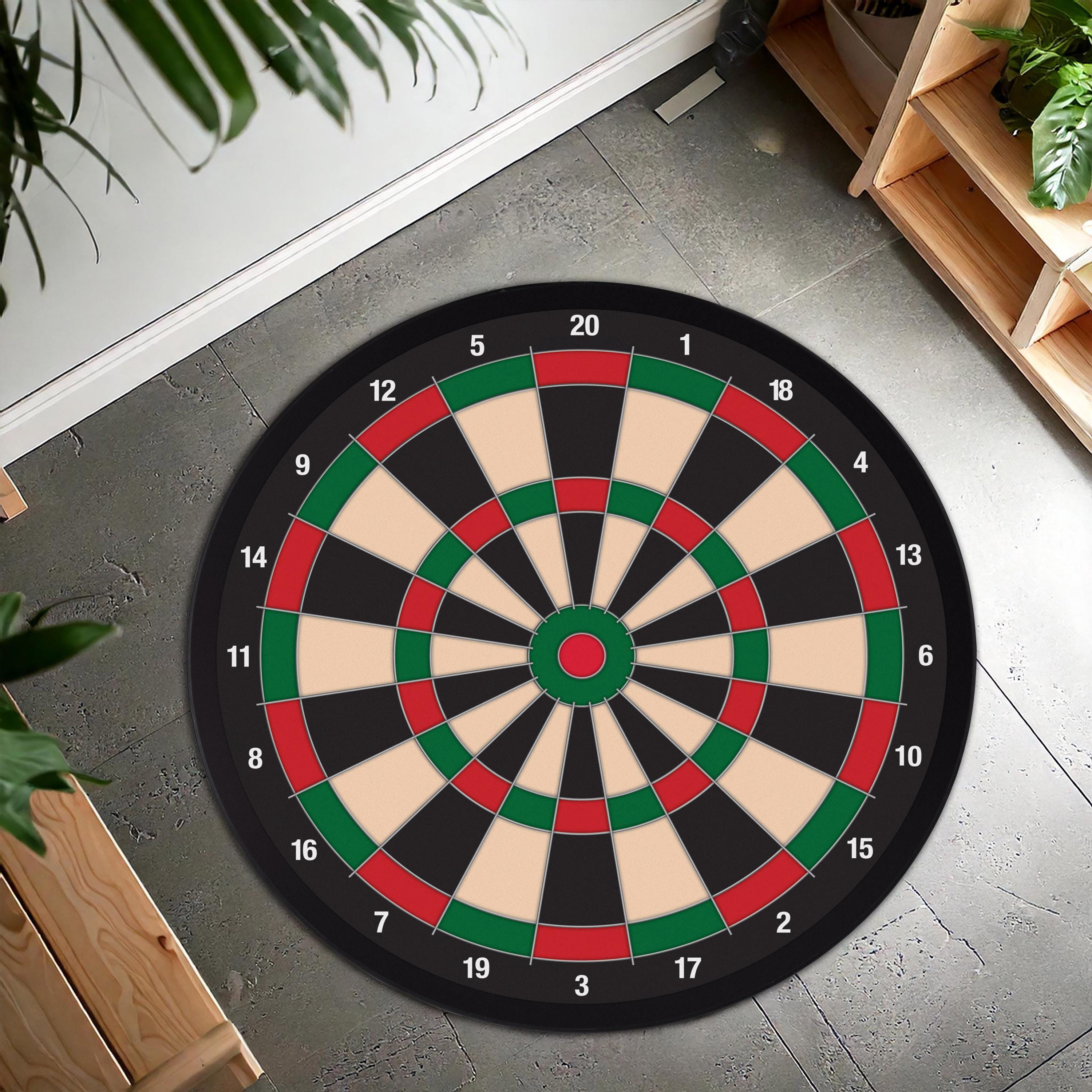 Dartboard Play Rug, Dart Round Rug, Classic Dartboard Rug, Dartboard ...