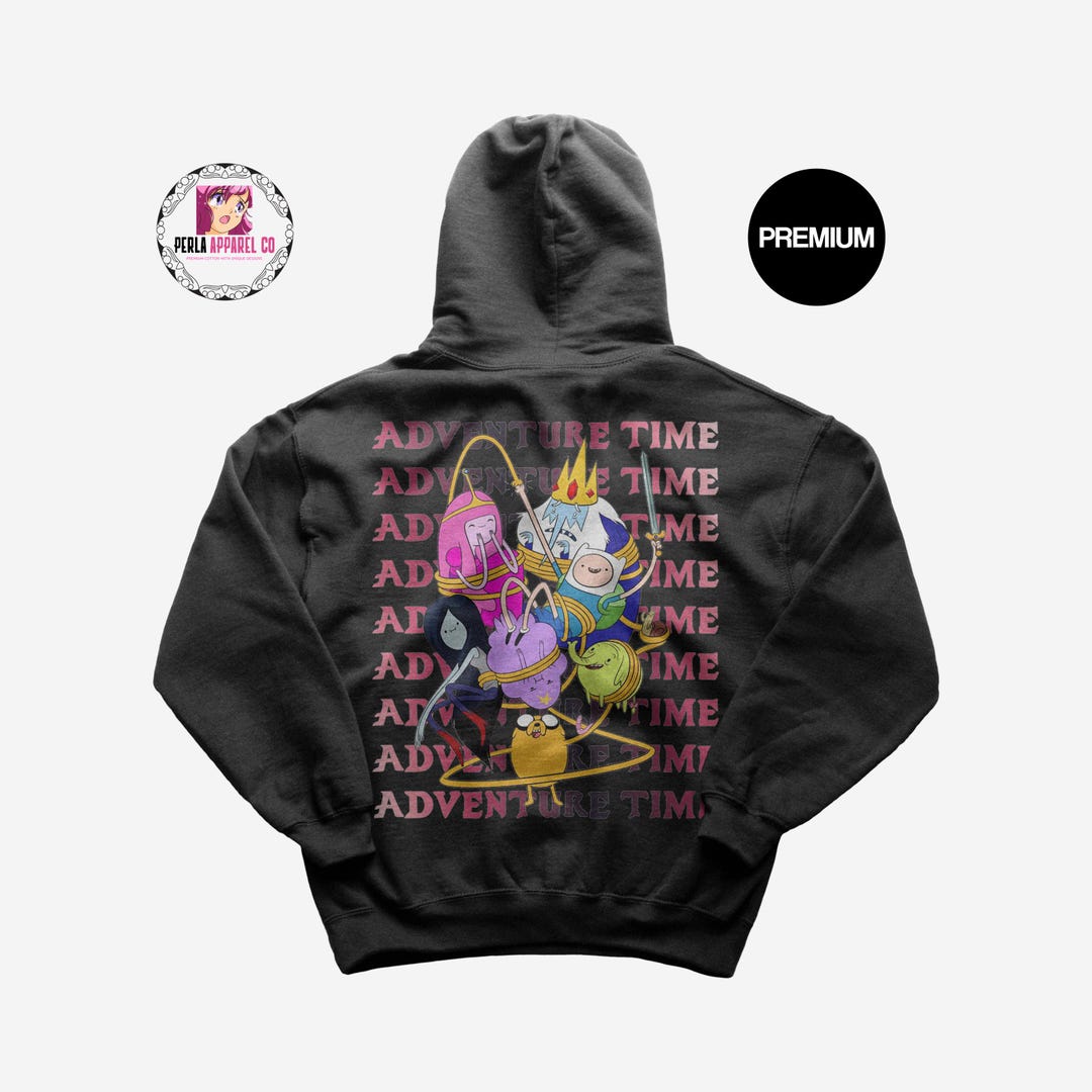 Limited Adventure Time Hoodie Mathematical Finn & Jake Merch Cartoon ...