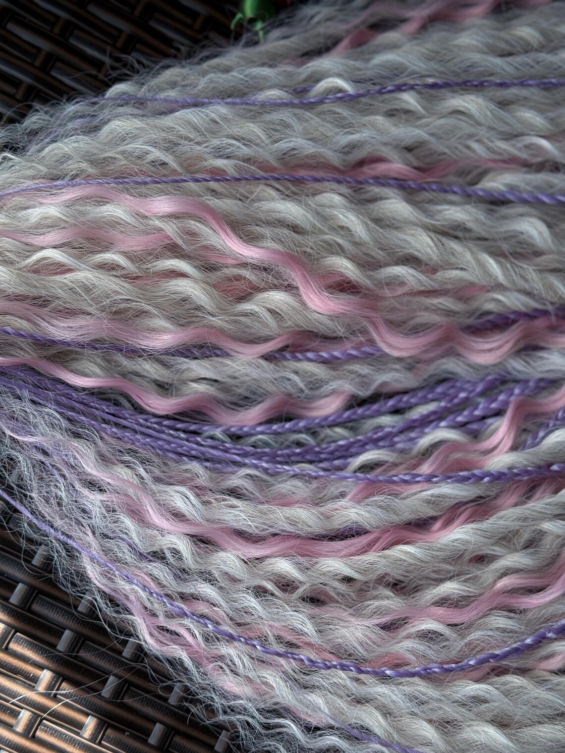 Boho Fairy Dreadlock Set: Silver Blonde, Lavender, Pink DE Hair ...