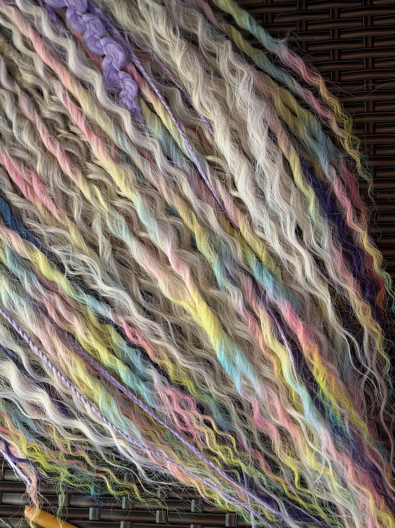 Handmade Pastel Rainbow DE Dreads Set, 50 DE, 60 Cm, One of a Kind - Etsy