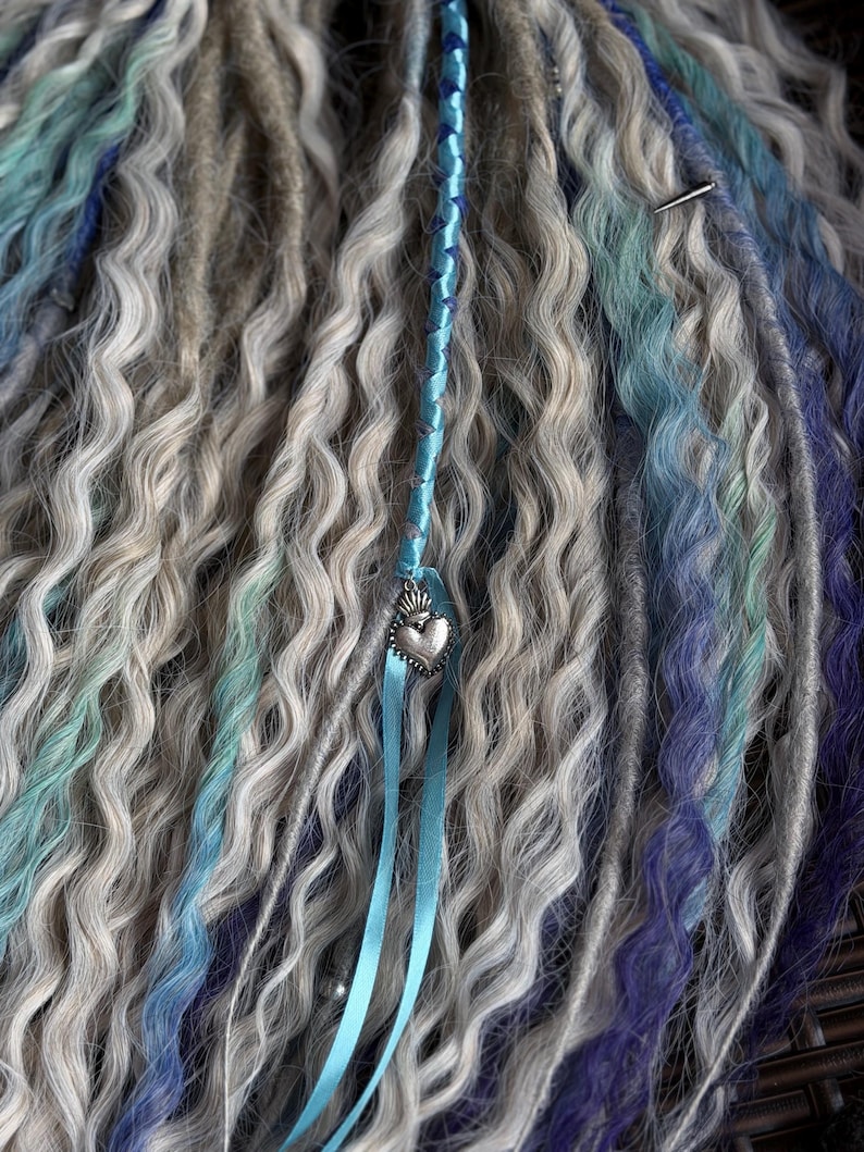 Brazilian Curly DE Dreads 24 in | 50 DE Full Head | Handmade One of a ...