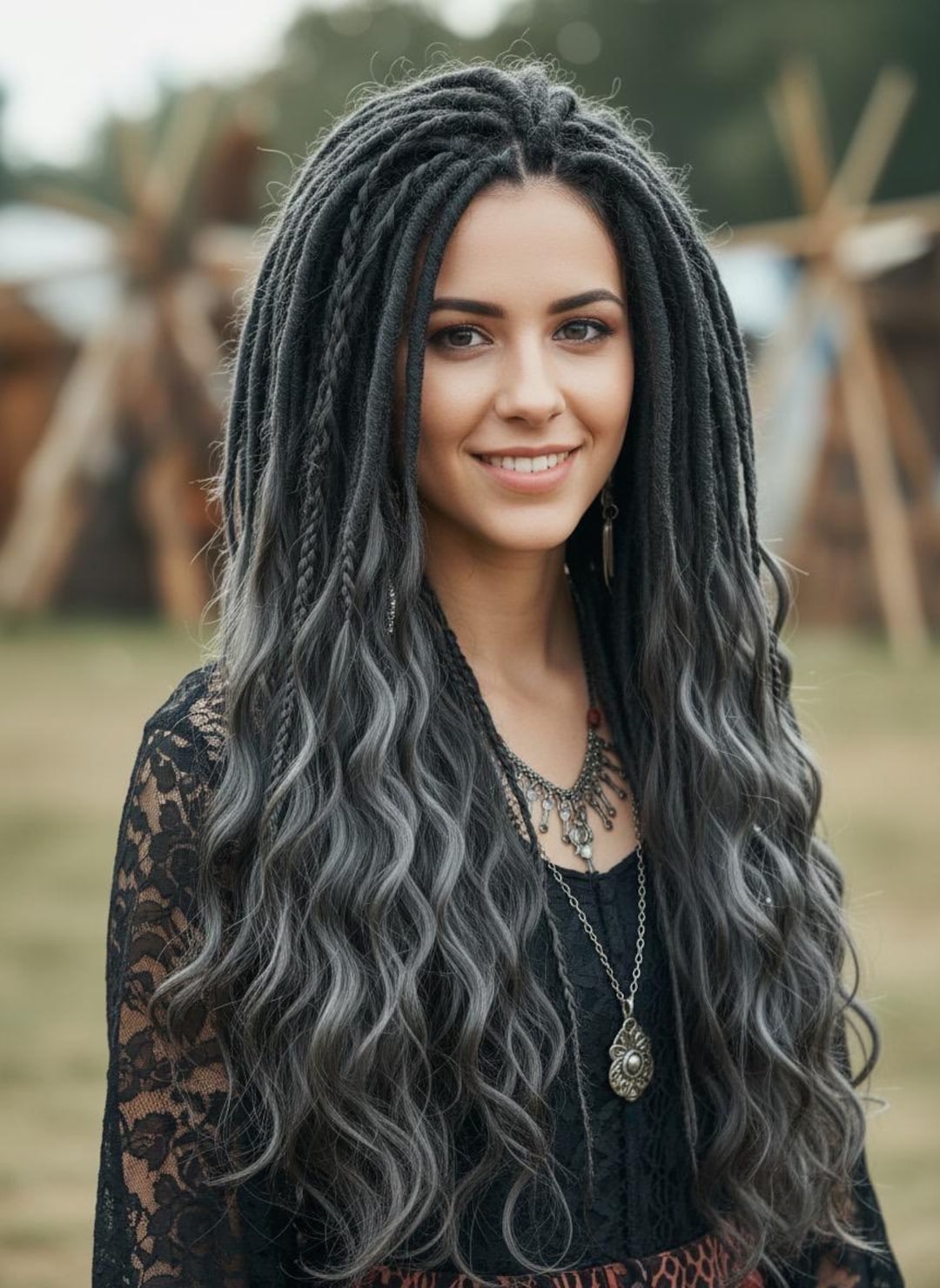 Handmade DE Dreads • Soft Waves Set • Warm Chocolate Brown • Boho ...