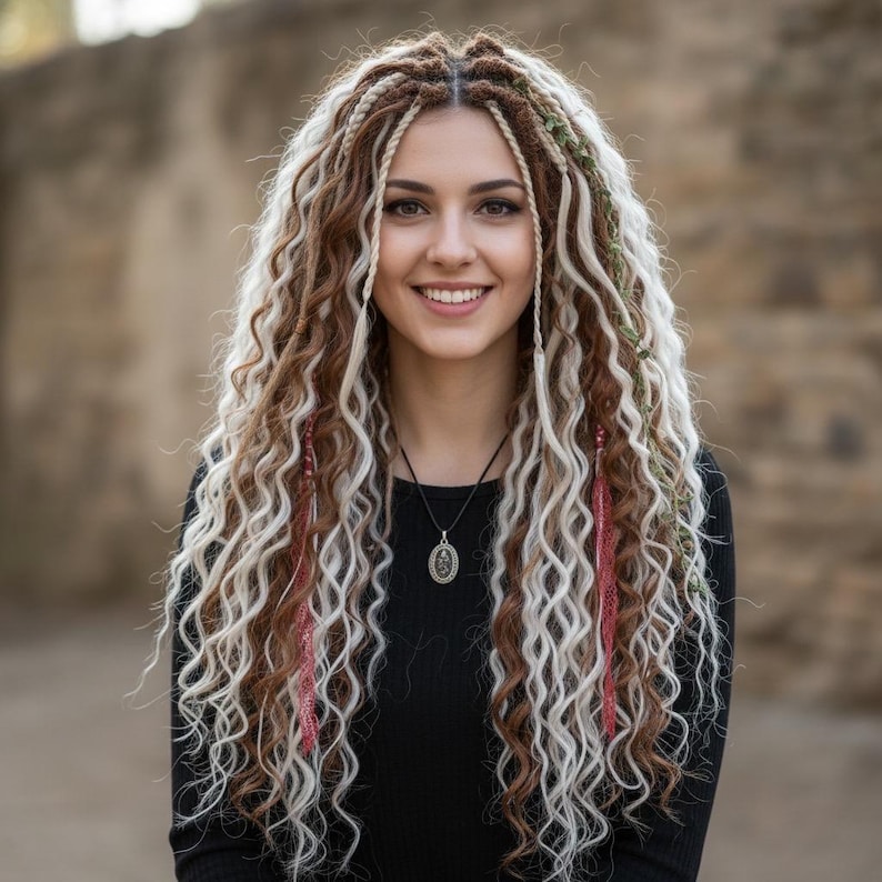 DE Dreads 50, Copper Ginger Warm Blonde, Festival Boho Set 25 In - Etsy