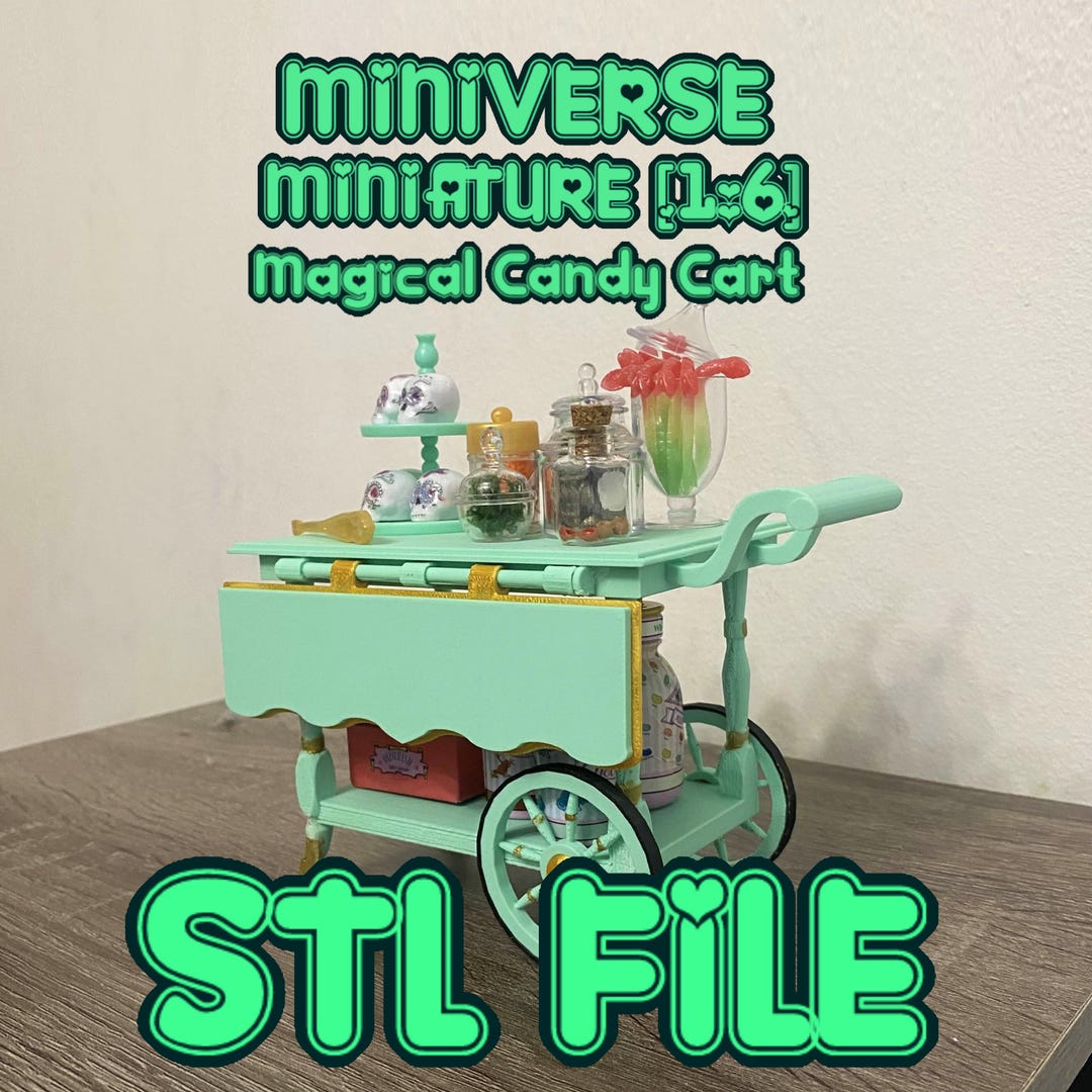 STL FILE | Magical Candy Shop Cart [1:6 Scale] (miniverse | Mini ...